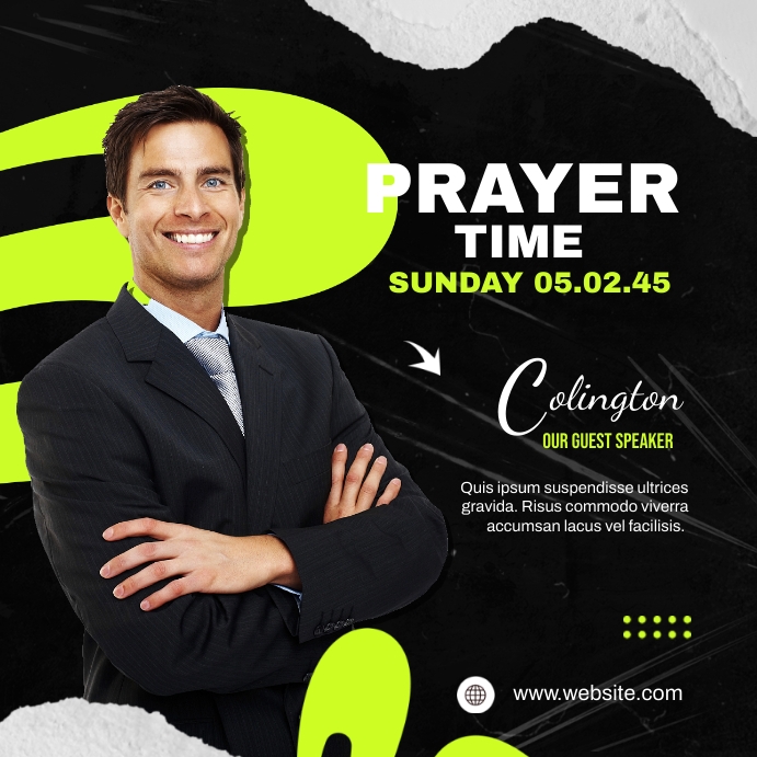 Prayer Time Template | PosterMyWall