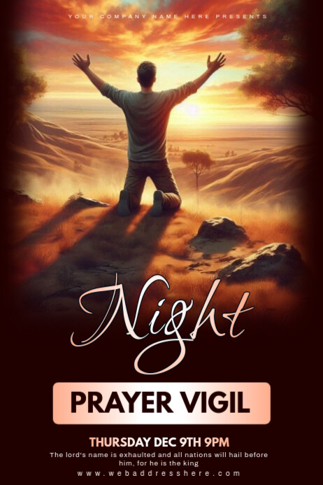 Copy of Prayer vigil poster | PosterMyWall