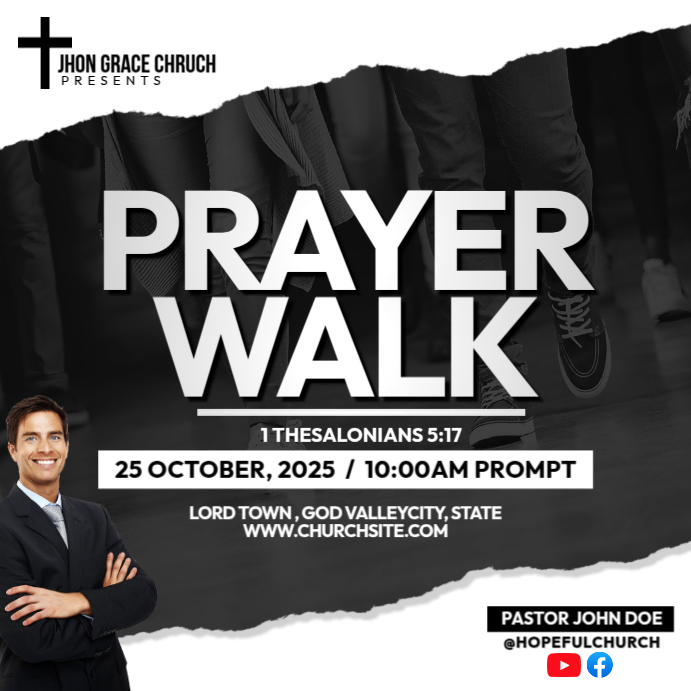 Prayer Walk Template | PosterMyWall