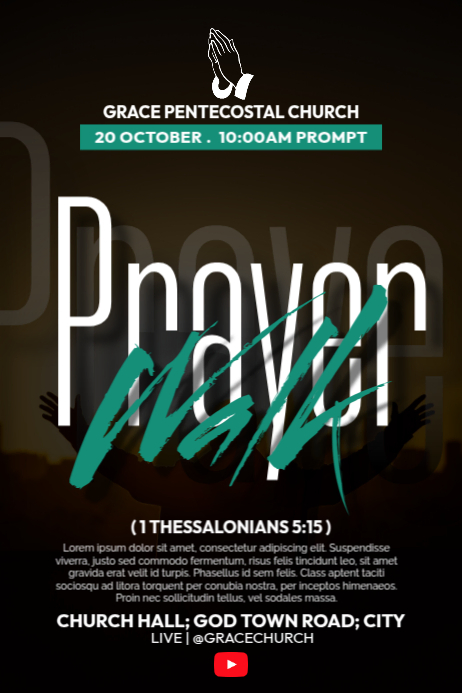 Prayer Walk Template | PosterMyWall