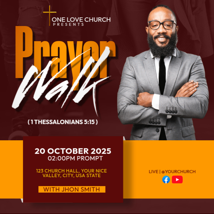 Prayer Walk Template | PosterMyWall