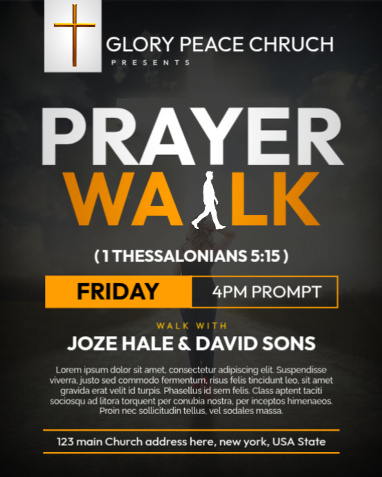Prayer Walk Flyer Template | PosterMyWall