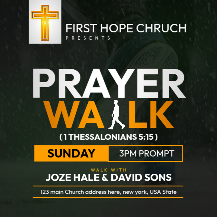 Prayer Walk Instagram Post Template | PosterMyWall