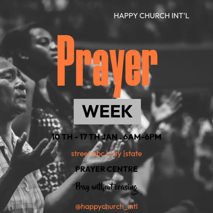 Copy of prayer week | PosterMyWall