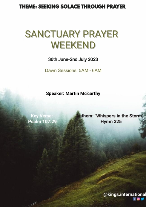 Prayer Weekend Template | PosterMyWall