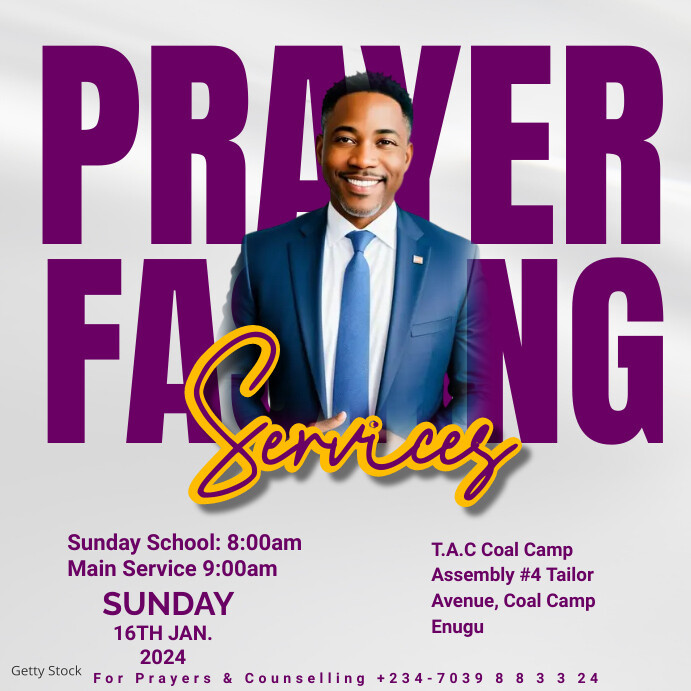 Plantilla de prayers and fasting church flyers | PosterMyWall