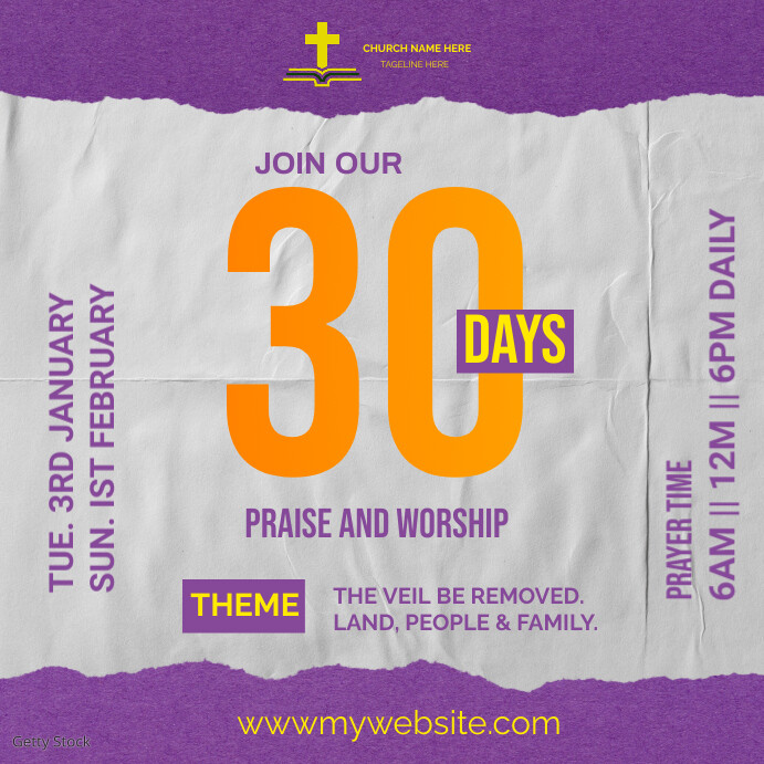 prayers and fasting church flyers Template | PosterMyWall