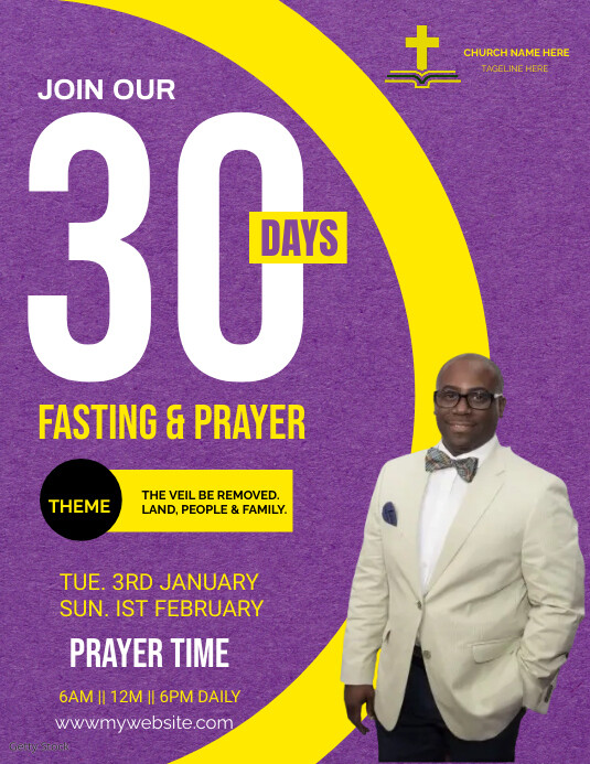 prayers and fasting church flyers Templat | PosterMyWall
