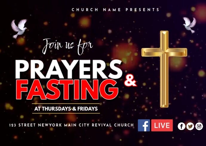 prayers and fasting Template | PosterMyWall