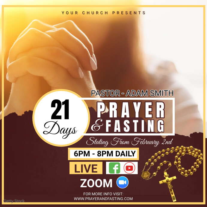 Prayers and fasting Post Template | PosterMyWall