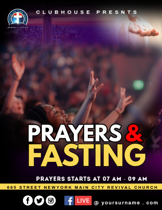 prayers and fasting posters Template | PosterMyWall