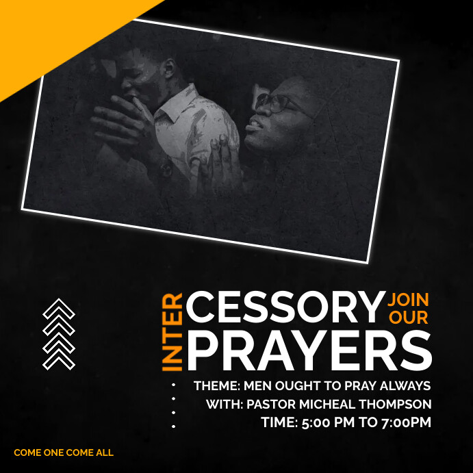 PRAYERS Template | PosterMyWall