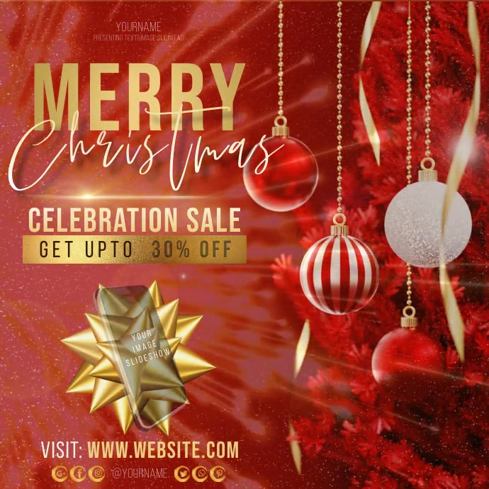 Copy of pre christmas sale ad design template | PosterMyWall