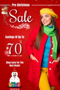 PRE-CHRISTMAS SALE FLYER Template | PosterMyWall
