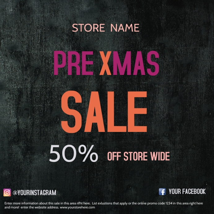 Copy of Pre christmas sale | PosterMyWall