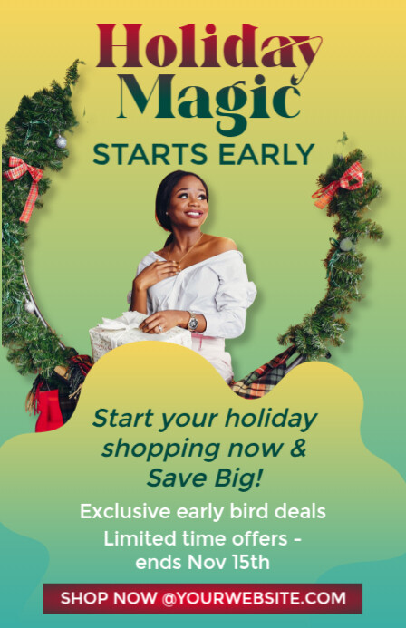 Plantilla de Pre Holiday Shopping Prep | PosterMyWall