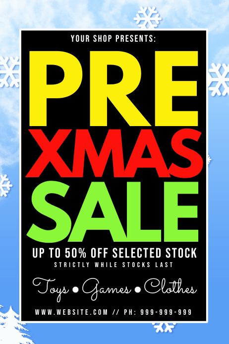 Copy of Pre Xmas Sale Poster | PosterMyWall
