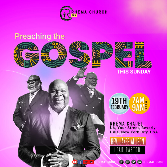 Copy of Preaching the Gospel | PosterMyWall
