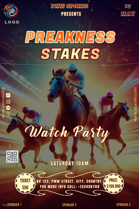 Preakness Stakes Template | PosterMyWall