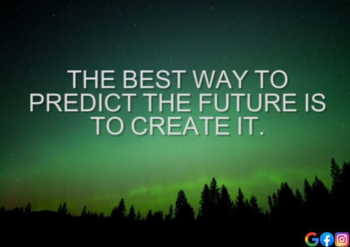PREDICT AND FUTURE QUOTE TEMPLATE | PosterMyWall