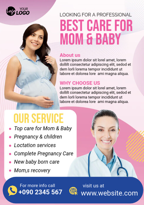 Pregnancy care Flyer Template | PosterMyWall