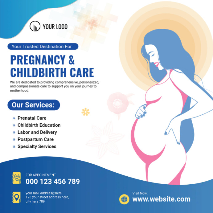 Pregnancy care flyers Template | PosterMyWall