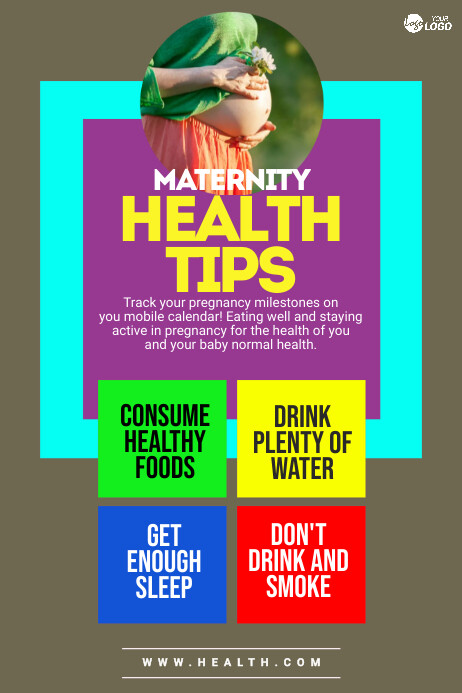 Pregnancy Health Tips Banner Template | PosterMyWall