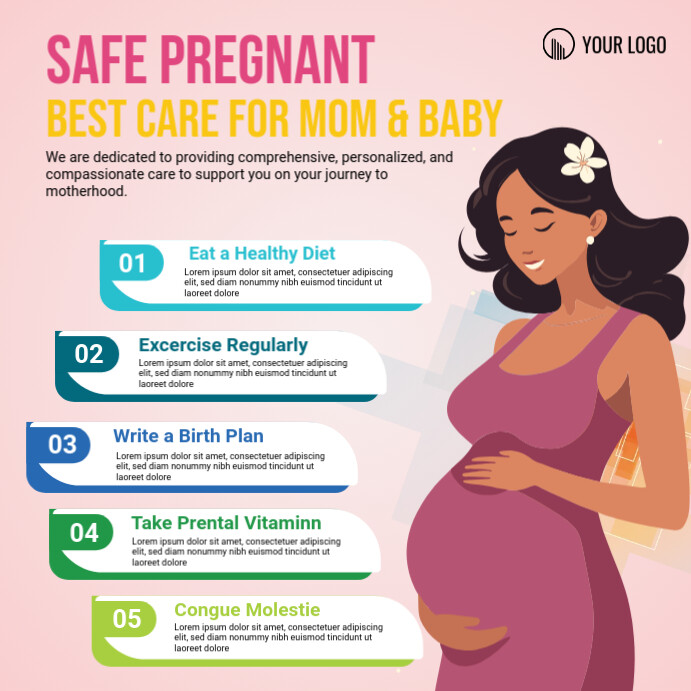 Copy of Pregnancy Health Tips Template | PosterMyWall