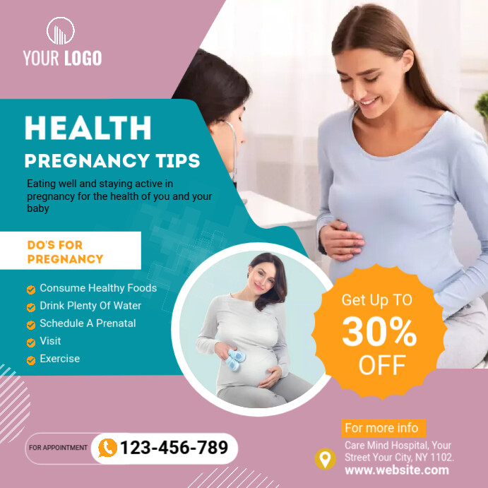 Copy of Pregnancy Tips | PosterMyWall