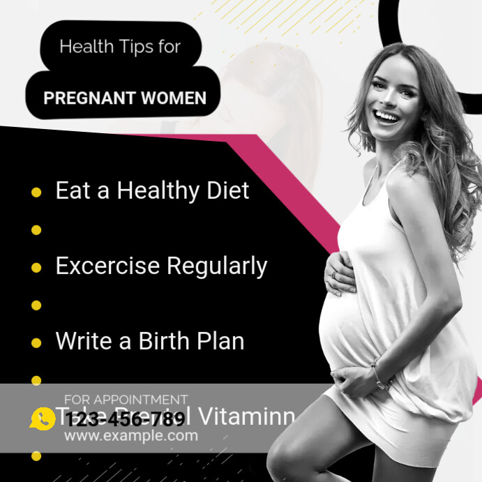 Pregnancy tips post Template | PosterMyWall