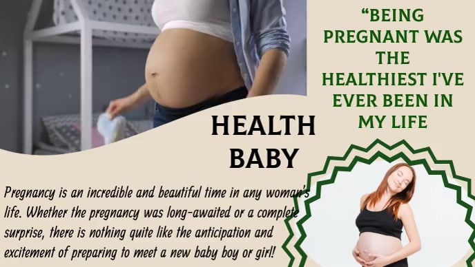 pregnant woman and baby Template | PosterMyWall