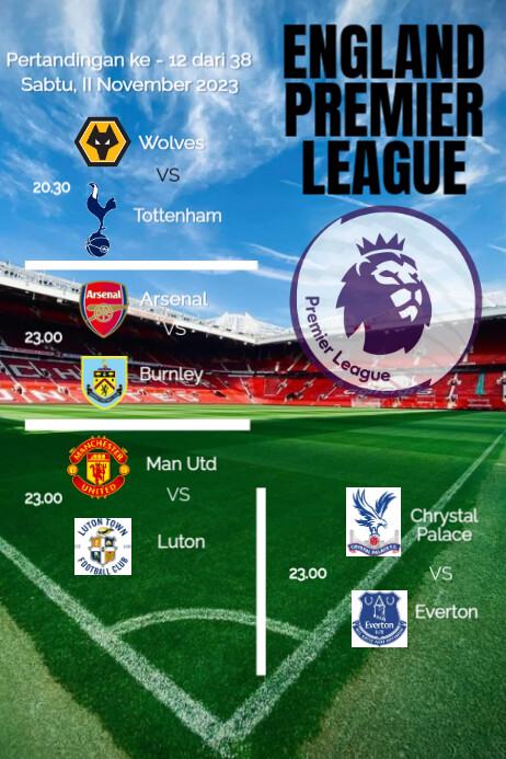 PREMIER LEAGUE Template | PosterMyWall