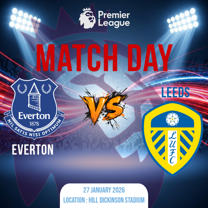 Premier League Match Day Template | PosterMyWall