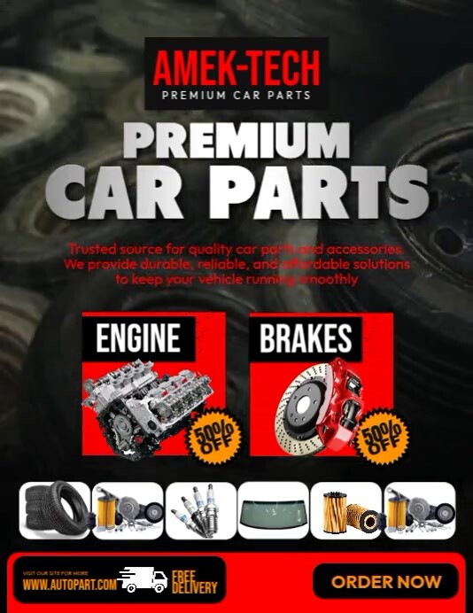 Copy of Premium Car Parts Catalog | PosterMyWall