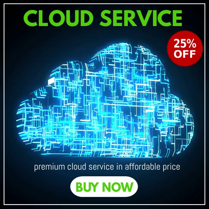 Copy of premium cloud service in affordable price ad | PosterMyWall