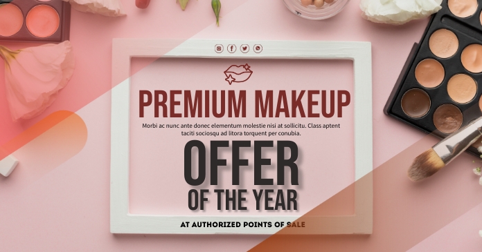 Premium Cosmetic Special Offers Template | PosterMyWall