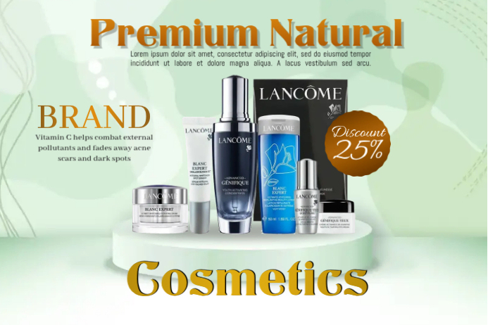 Premium Cosmetics Template | PosterMyWall