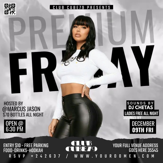 Plantilla de Premium de Los Viernes | PosterMyWall