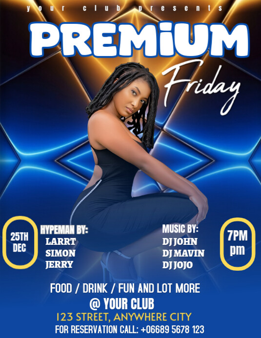 Premium Friday Template | PosterMyWall