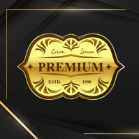 Gold Premium Label Template | PosterMyWall