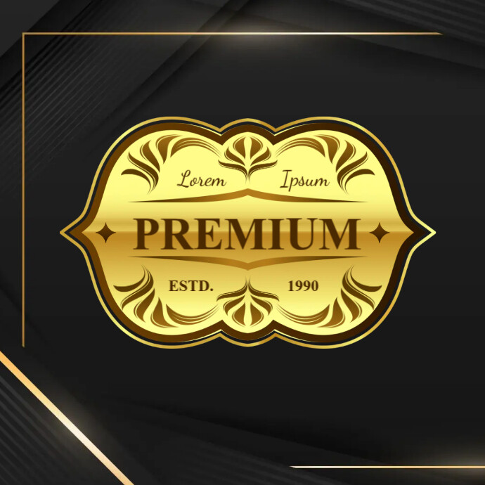 Copy of Premium Gold Logo | PosterMyWall