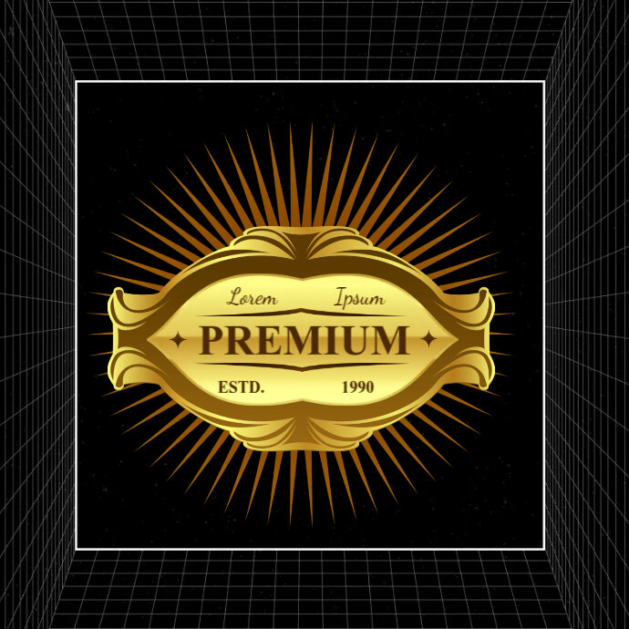 Copy of Premium Gold Logo | PosterMyWall