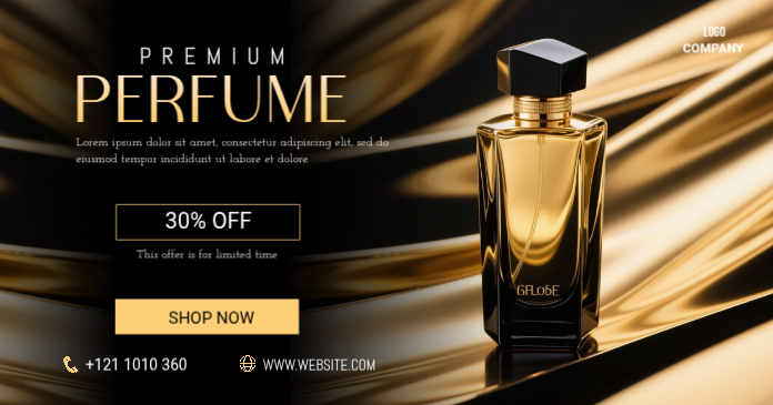 Copy of Premium Perfume banner ad | PosterMyWall