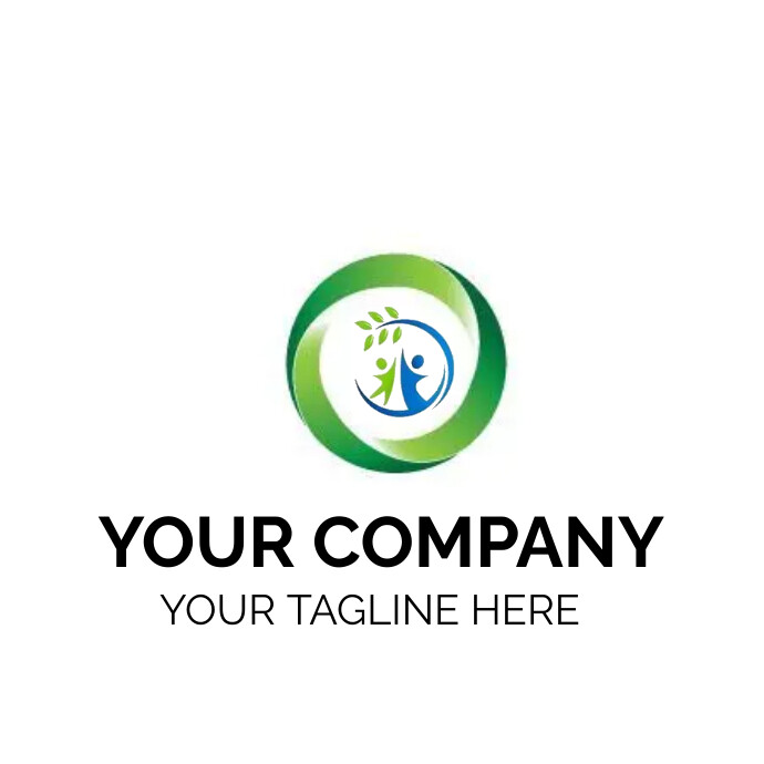 Premium Vector | A blue and green logo Template | PosterMyWall