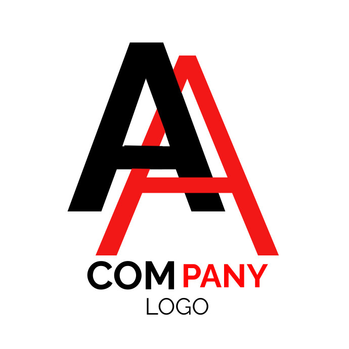 Premium Vector | Aa letter monogram bold comp Template | PosterMyWall