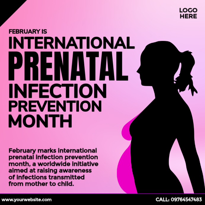 Prenatal Infection Prevention Month Ads Template | PosterMyWall