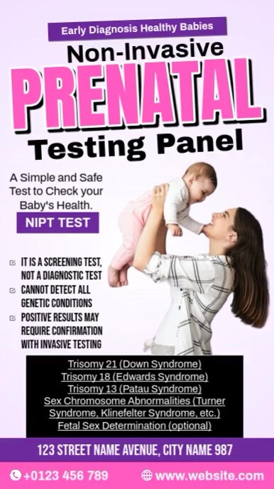 Prenatal Testing Panel Template | PosterMyWall