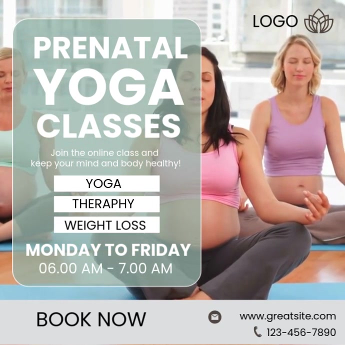 Copy of Prenatal Yoga Classes Poster | PosterMyWall
