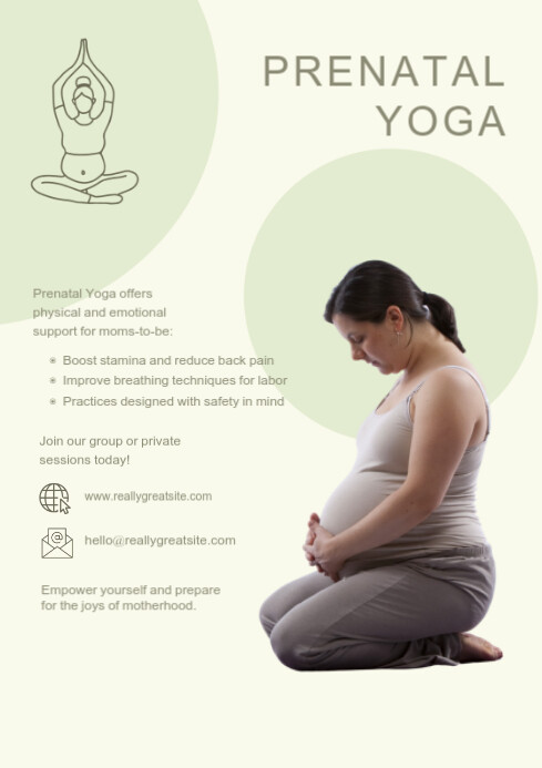 Copy of PRENATAL YOGA IG POST | PosterMyWall