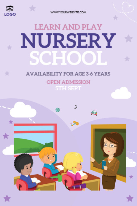 Preschool Admission Flyer Template | PosterMyWall